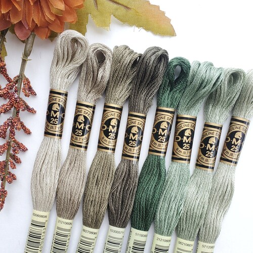 8x Teal DMC Flosses Dmc Threads DMC Kit Dmc Set of Colors | Etsy