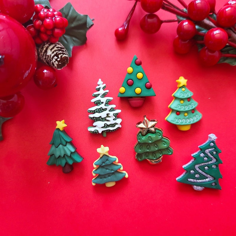 Christmas Buttons - Etsy