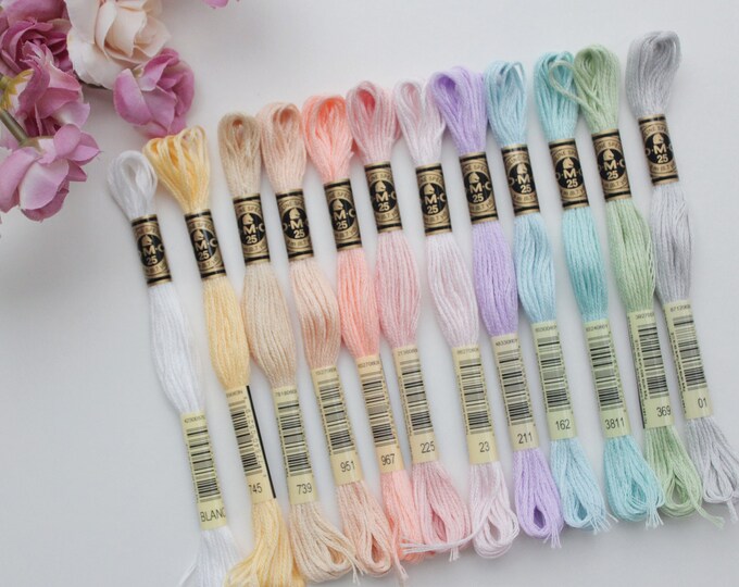 8x Pink DMC Flosses Dmc Threads DMC Kit Dmc Set of Colors - Etsy