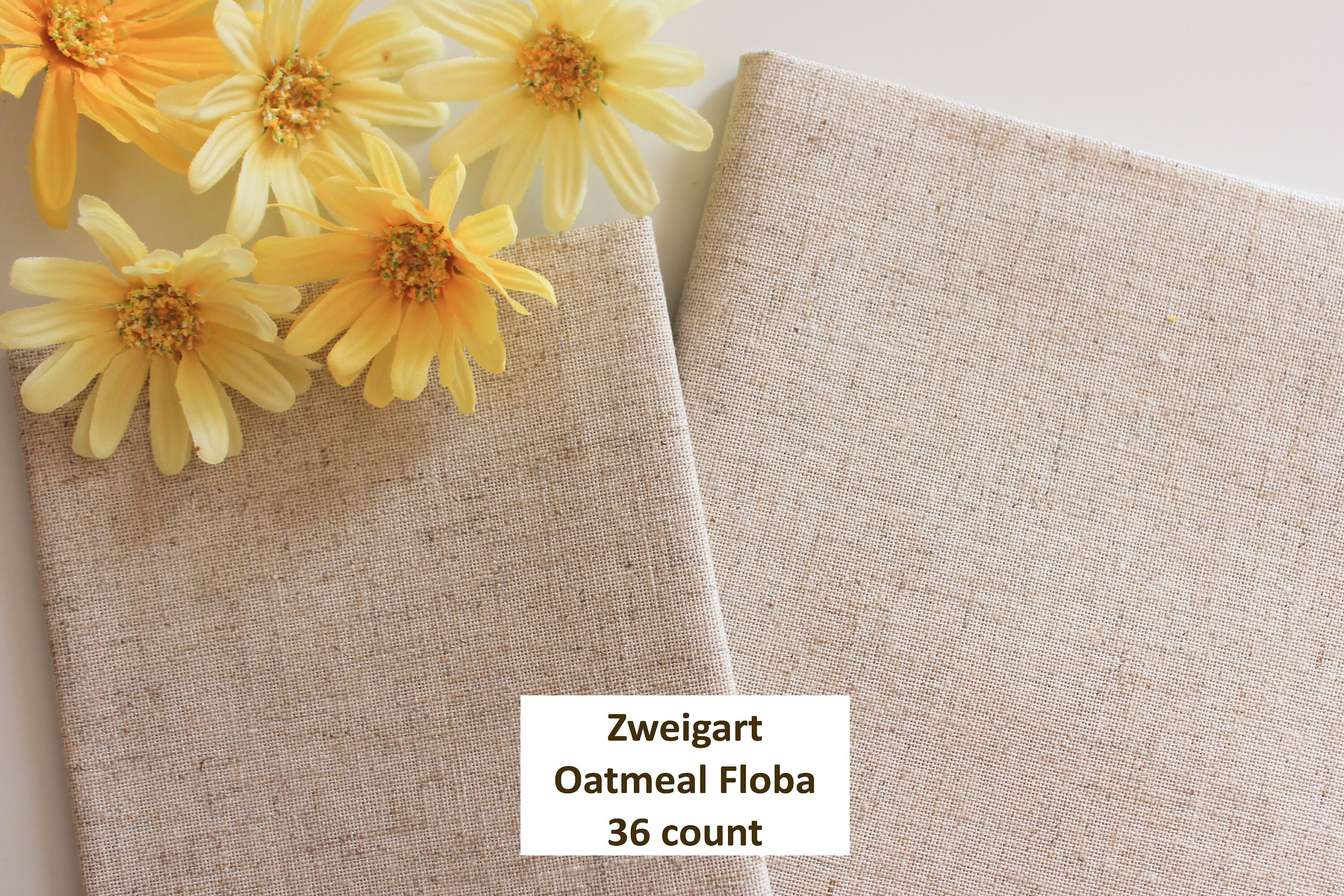 36ct FLOBA OATMEAL Fabric Zweigart Floba Evenweave - Etsy