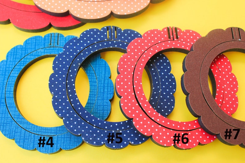 Decorative Hoops Covered With Fabric Embroidery Hoops Cross | Etsy