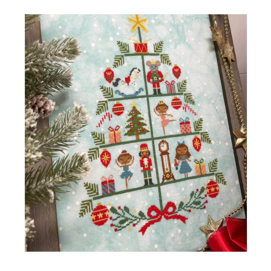 Cross Stitch Pattern "the Nutcracker Tree" by Tiny Modernist, Physical Pattern, Cross Stitch ...