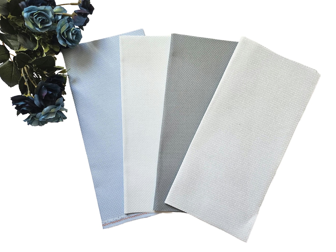 Set 4x AIDA 14 Count by Zweigart - Each Cut Measures 10"x10" (colors ...