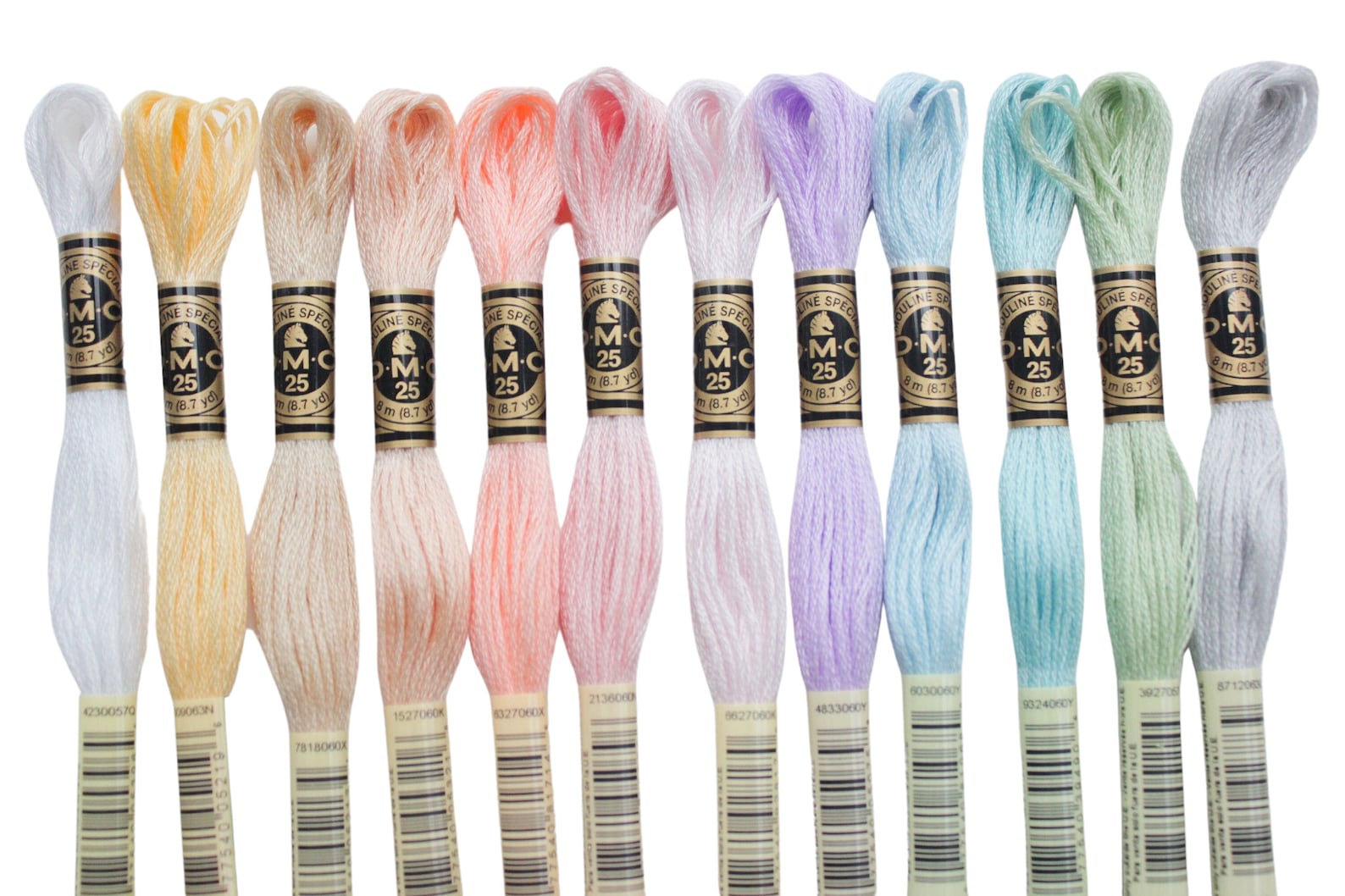 12x Pastels DMC Flosses Dmc Threads DMC Kit Dmc Set of - Etsy