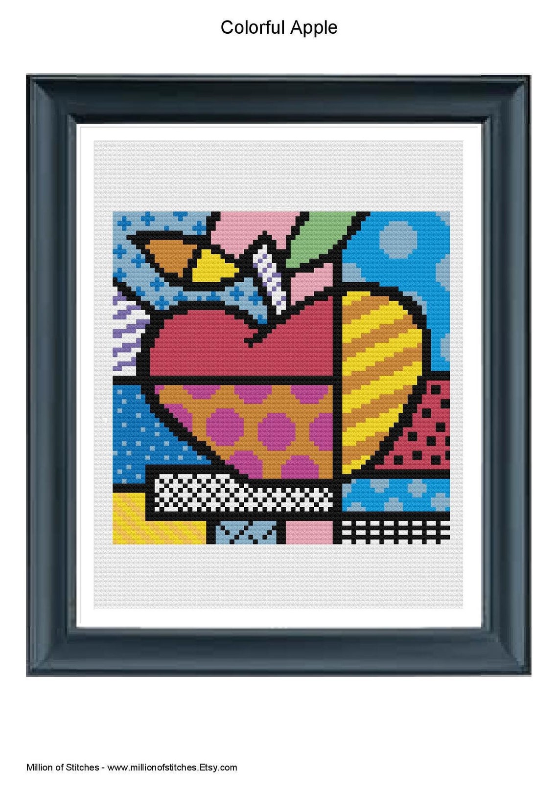 PDF Cross Stitch Pattern Apple Cross Stitch Pattern | Etsy