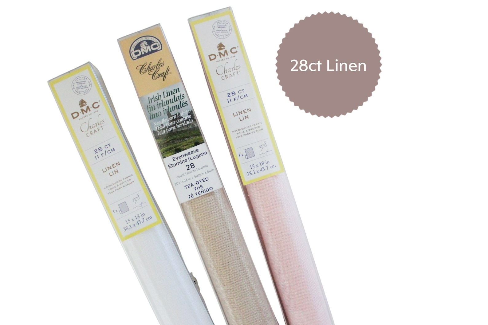 28ct Linen DMC Charles Craft 15 X 18 or 20 X - Etsy