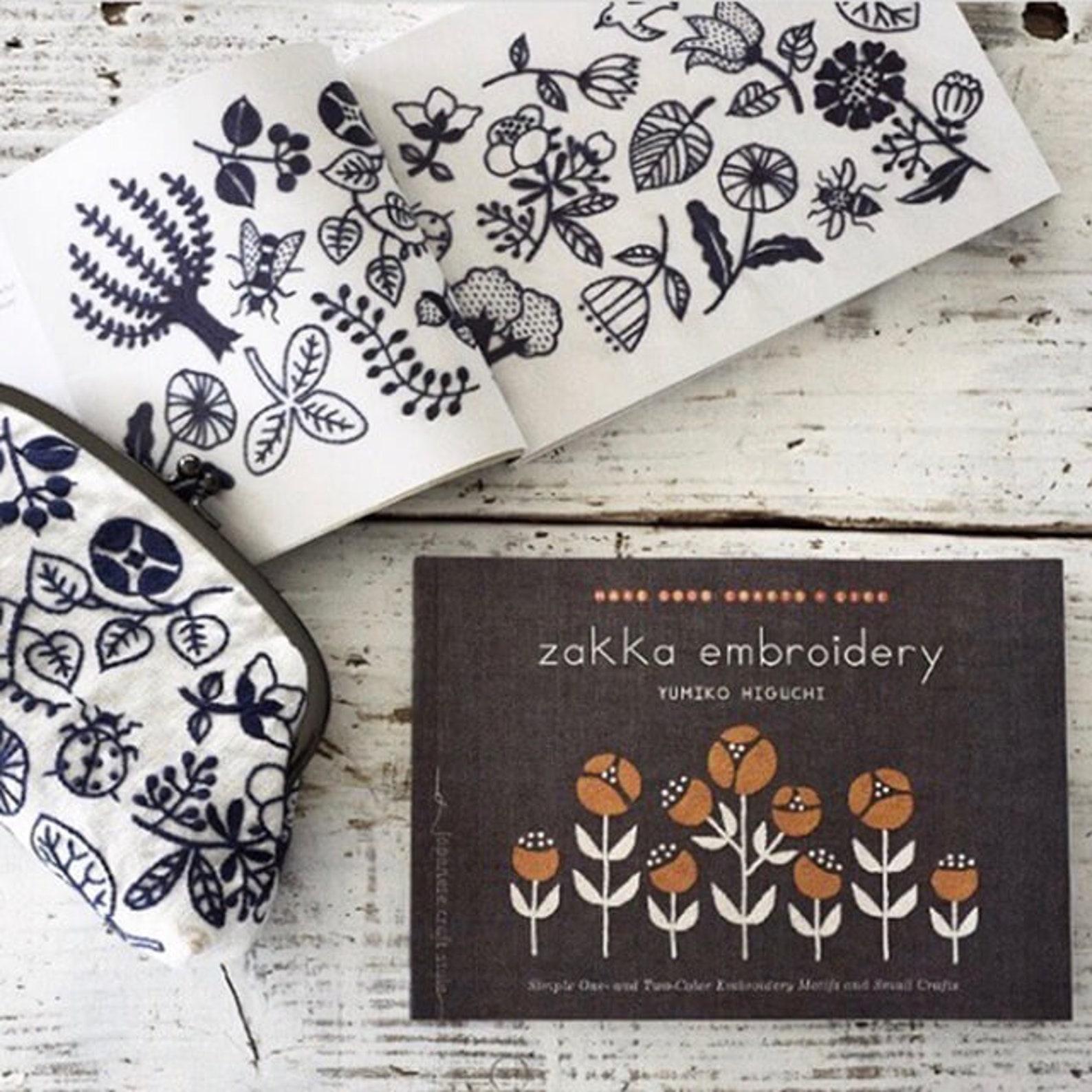 Book zakka Embroidery: Simple One and Two-color | Etsy
