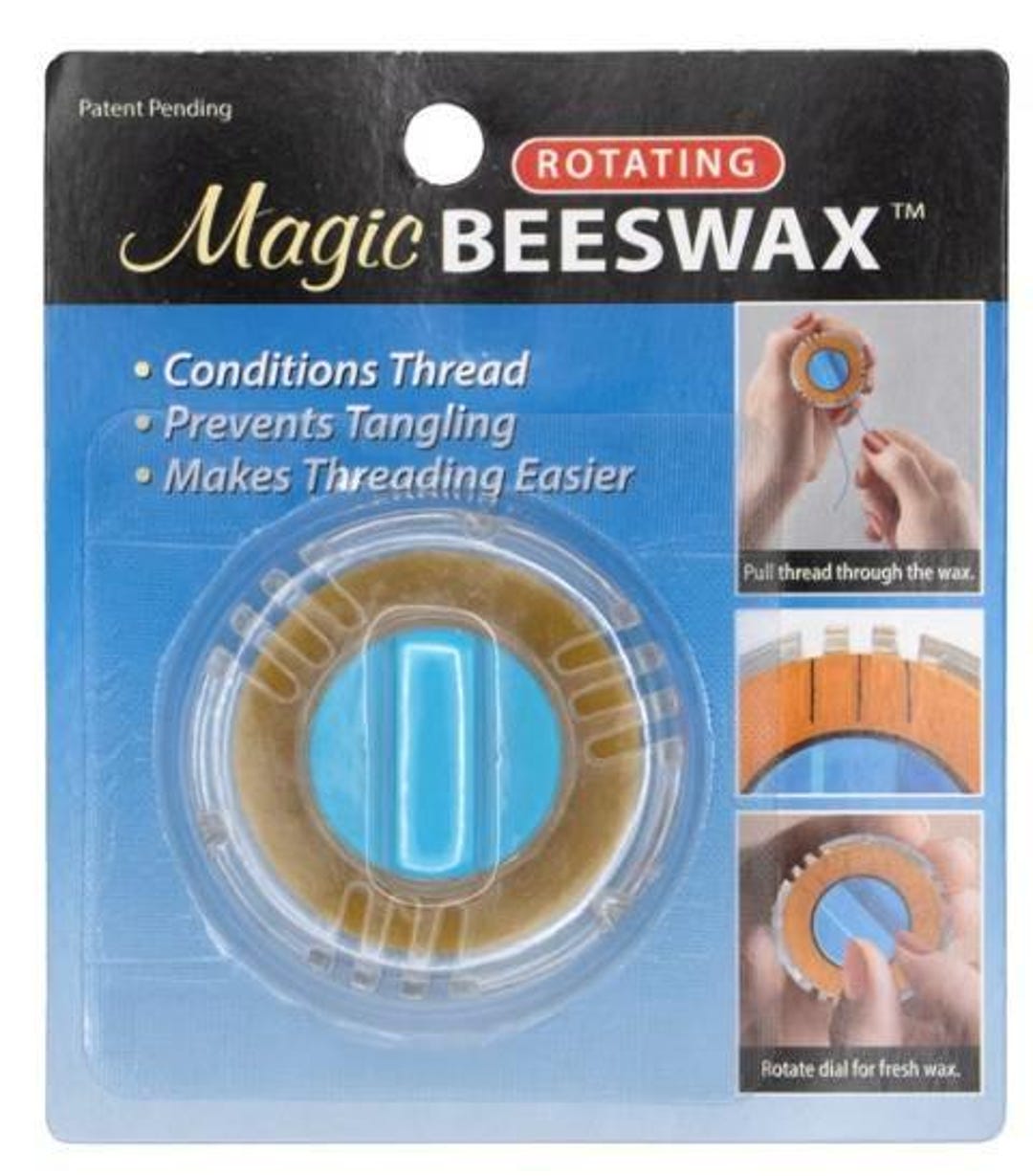 Magic Rotating Beeswax / Thread Conditioner/ Bee Wax for Floss/ Basic ...