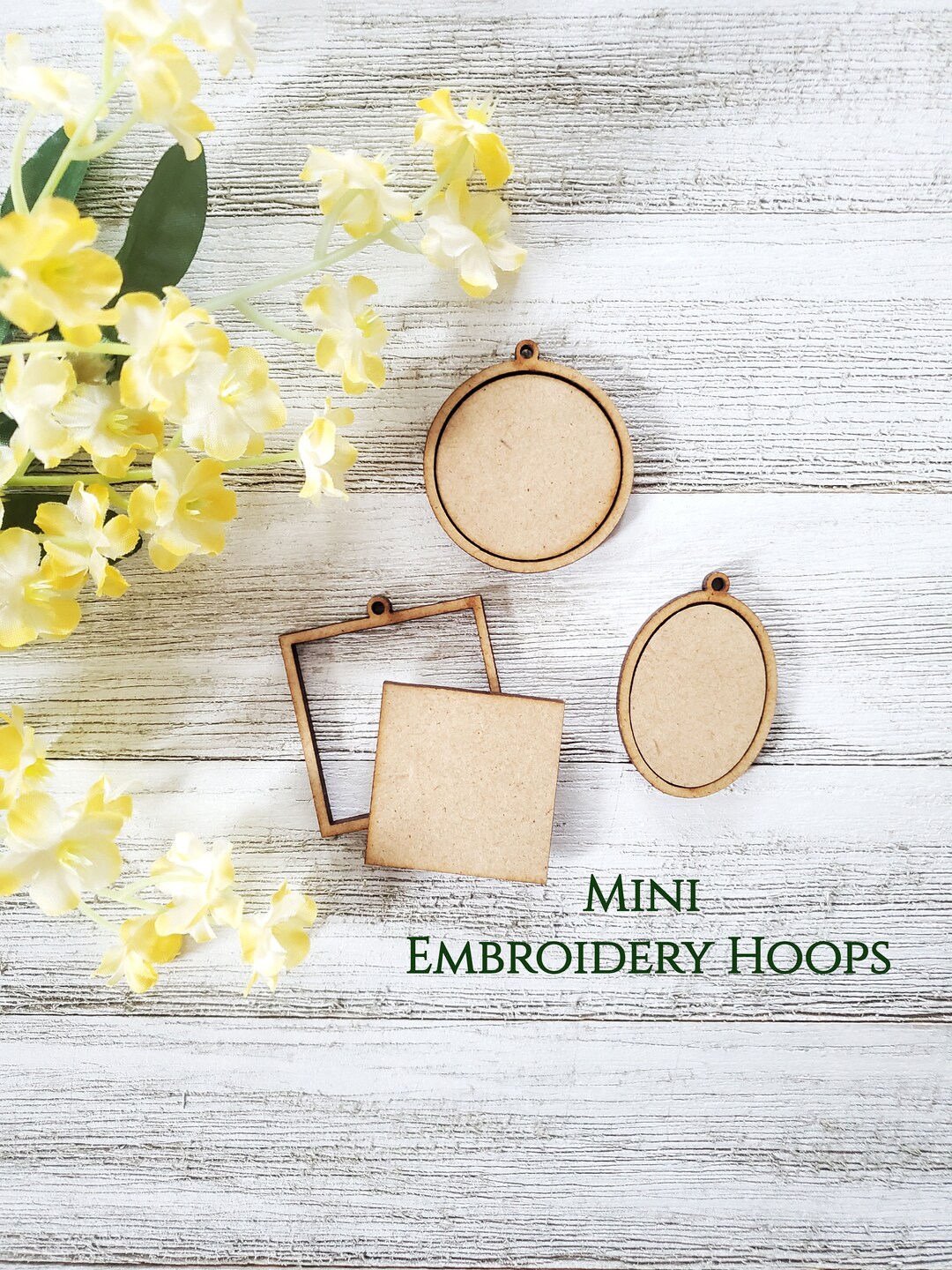 1x Mini Wooden Embroidery Hoops, Small Hoops, Small Hoops for Necklaces ...