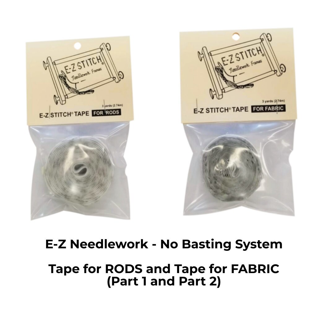 E-Z Stitch Tape for Rods part 1 and Tape for Fabric part 2 NO Basting ...