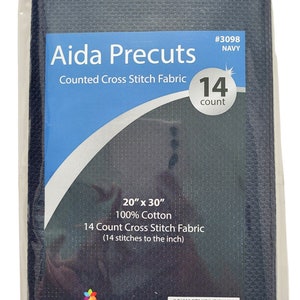 14 Count Aida Cloth 20" X 30" or 60" X 1 Yard by Design Works / Cross ...