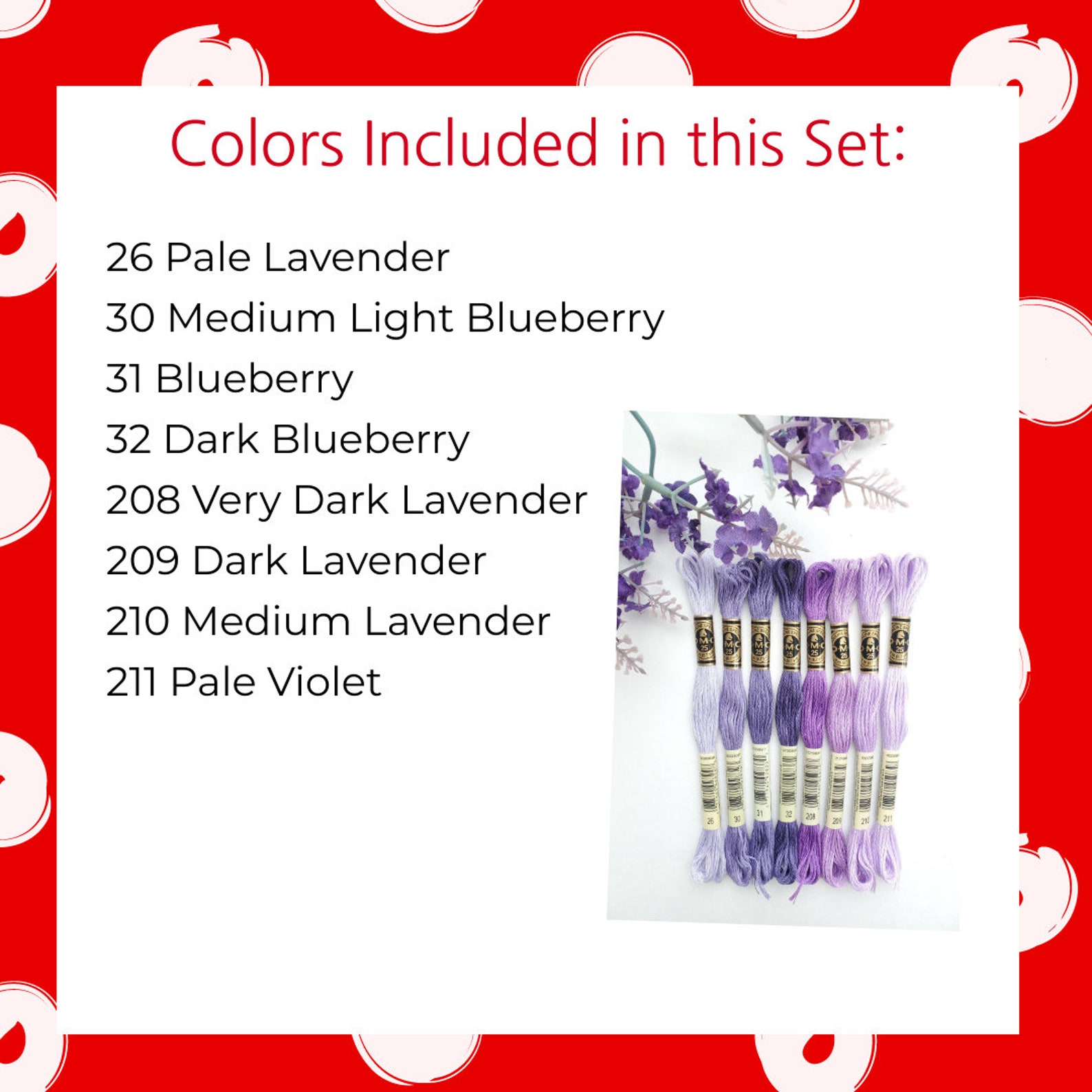 8x Purple DMC Flosses Dmc Threads DMC Kit Dmc Set of - Etsy