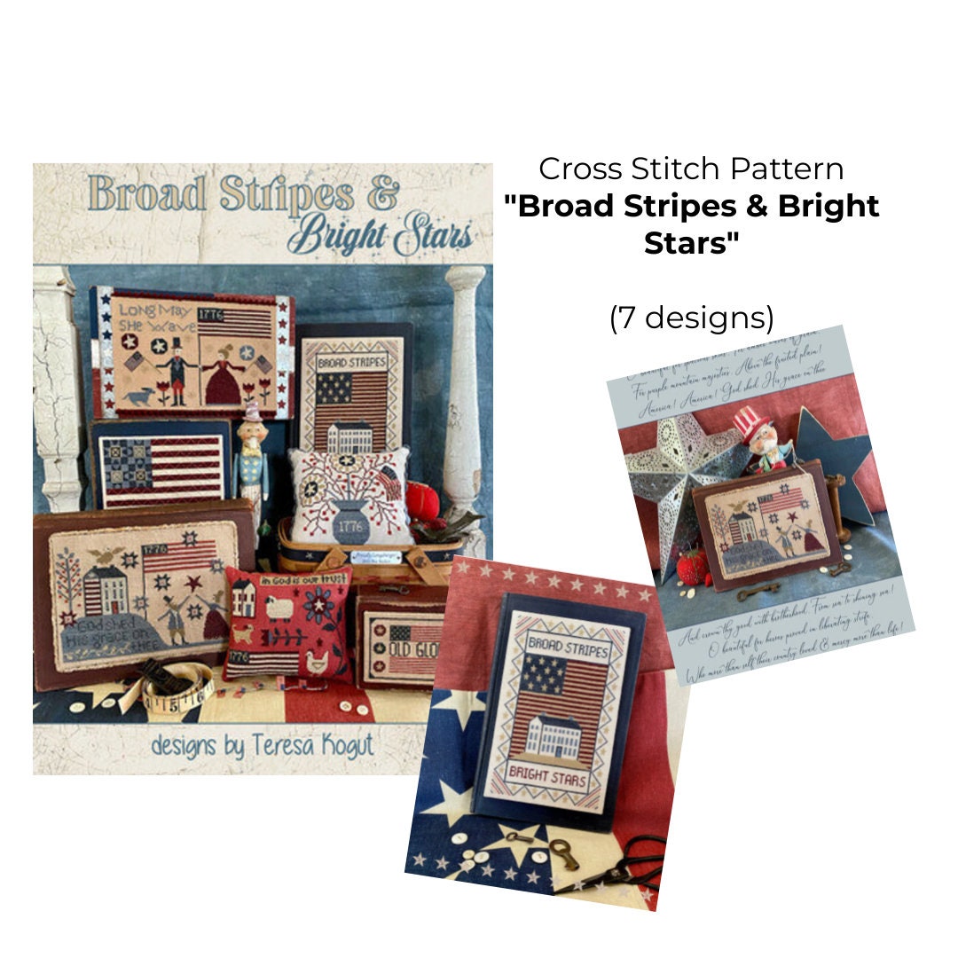 Cross Stitch Pattern "broad Stripes & Bright Stars" (7 Designs!)" by ...