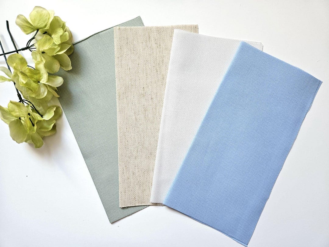 Set 4x AIDA 18 Count by Zweigart - Each Cut Measures 10"x10" (colors ...