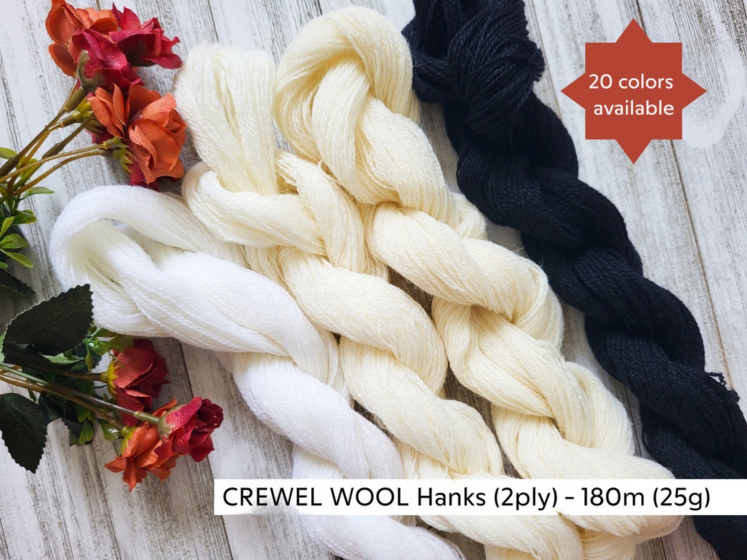 180m CREWEL WOOL (2ply) by Appletons - Crewel Hank 180m/ FLAT Shipping ...