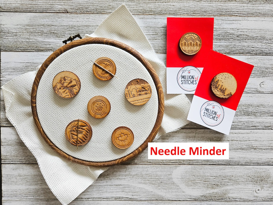 Wooden Needle Minder, Needle Minder Magnets, Cross Stitch Needle Minder ...