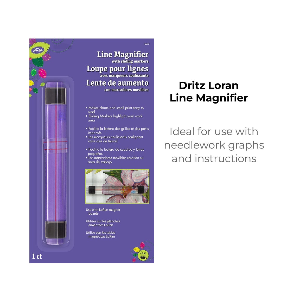 Loran Line Magnifier With Sliding Markers .875"x6.5" - Makes Charts and ...