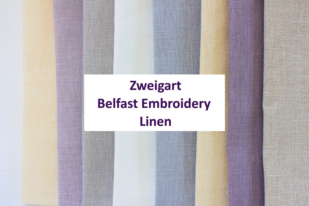 32ct ZWEIGART Belfast Linen/ Evenweave Linen/ Linen to Cross Stitch ...