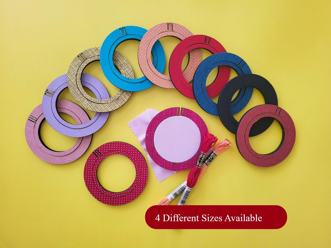 Decorative Hoops Covered With Fabric, Embroidery Hoops, Cross Stitch ...