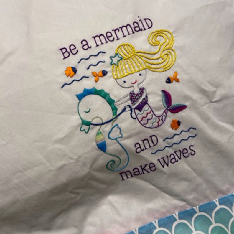 Aunt Martha's Mermaid Wishes Embroidery Transfer – Iron-on Pattern - Etsy