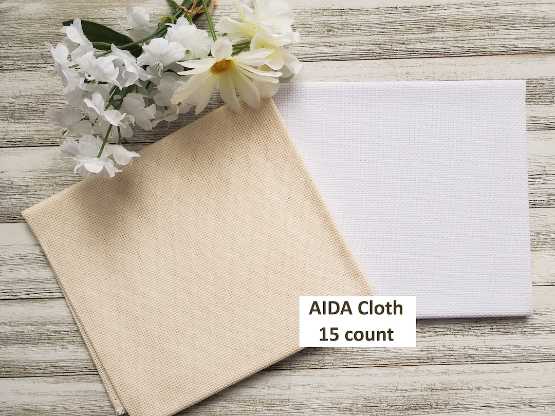 15ct Aida Fabric 18" X 18", Fabric to Stitch, Cross Stitch Fabric, AIDA ...