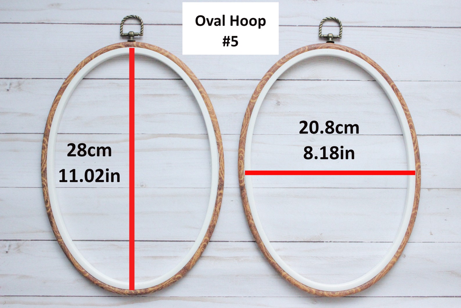 Oval Embroidery Hoop Wooden Imitation Hoop Cross Stitch - Etsy