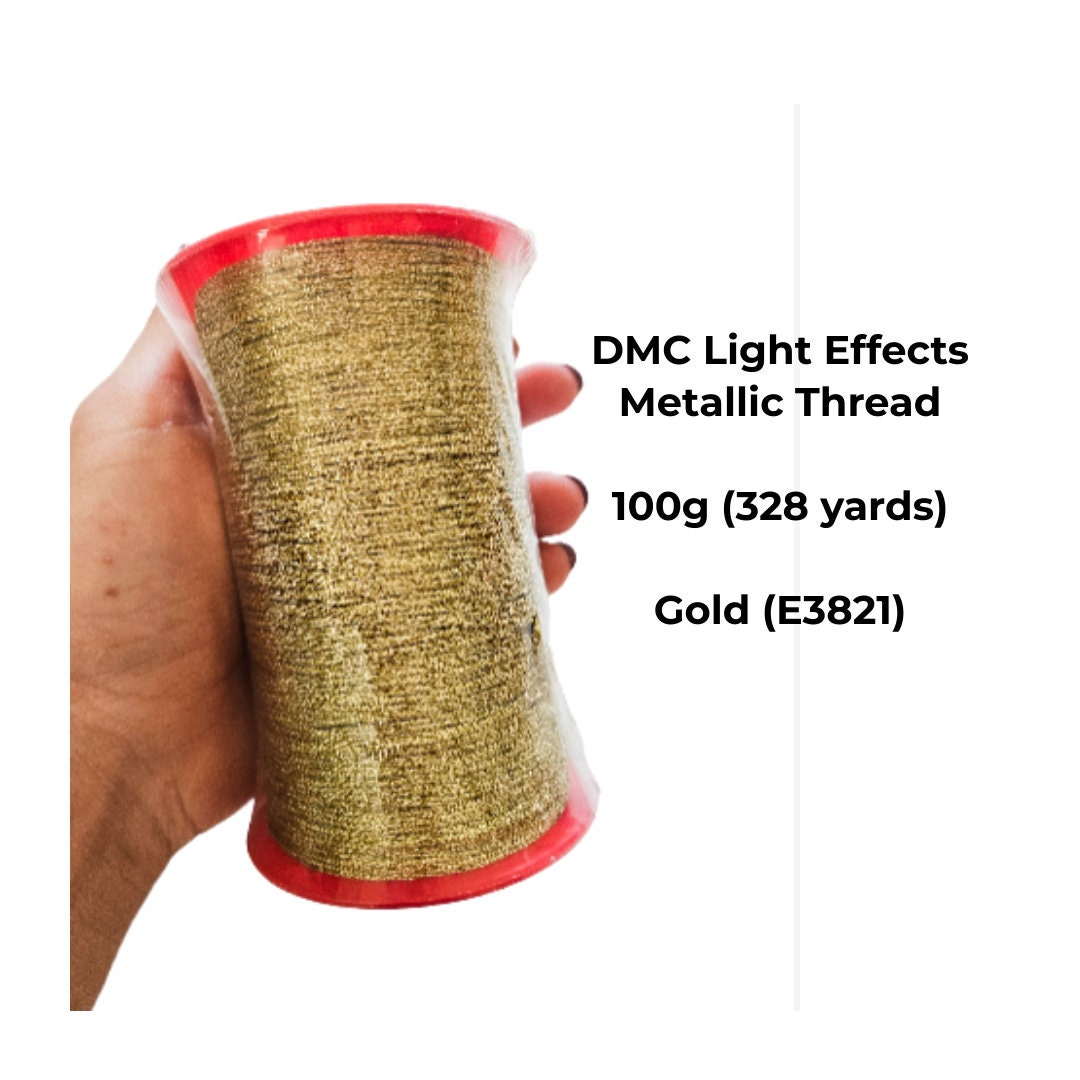 100g (328 Yards) DMC Cone Gold - Metallic Embroidery Floss Art. 5317 ...