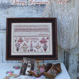 Cross Stitch Pattern "an Orchard Invisible Fanny Crompton 1833" by 1897 ...