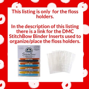 10x DMC Floss Holder, Stitchbow Floss Holder,thread Storage, Floss ...