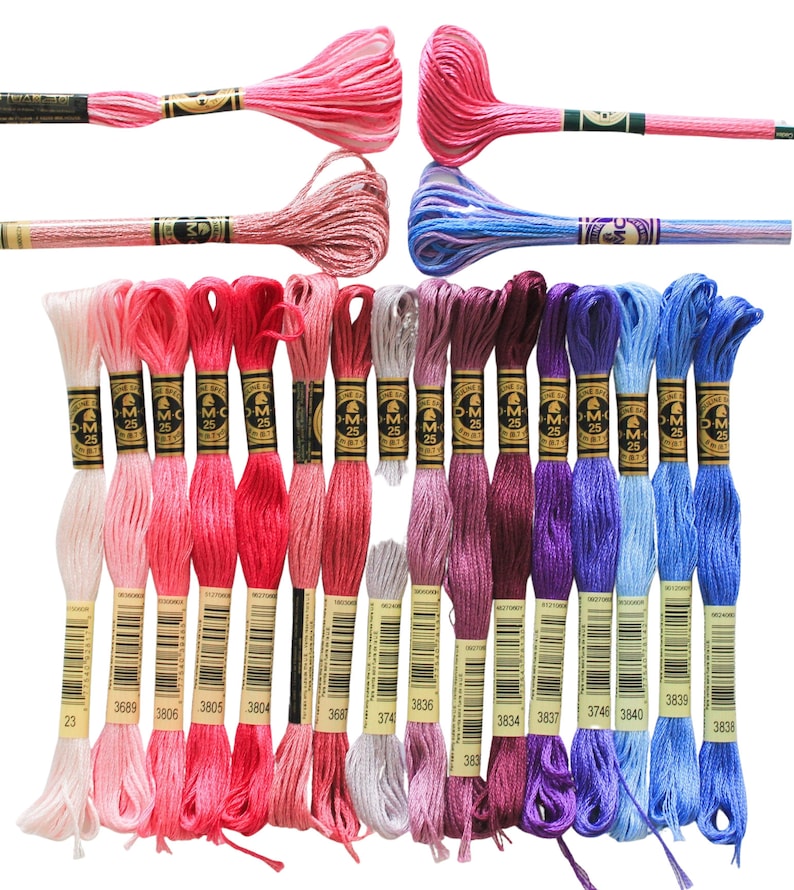 20x DMC Flosses Dmc Threads DMC Kit Dmc Set of Colors Dmc - Etsy Canada