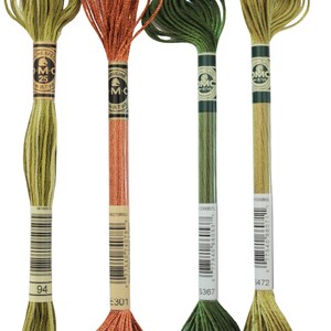 20x DMC FALL Colors, Dmc Floss, DMC Kit, Dmc Threads, Dmc Cotton Floss ...