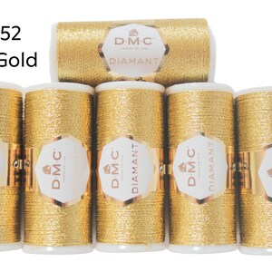 DMC Diamant Metallic Thread - 38.2 Yards (35 Meters) per Spool - Hand ...