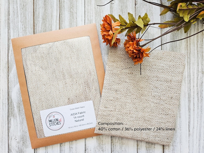 14 Count AIDA 19" X 19" (48.2cm X 48.2cm) or by the Yard by Million of ...