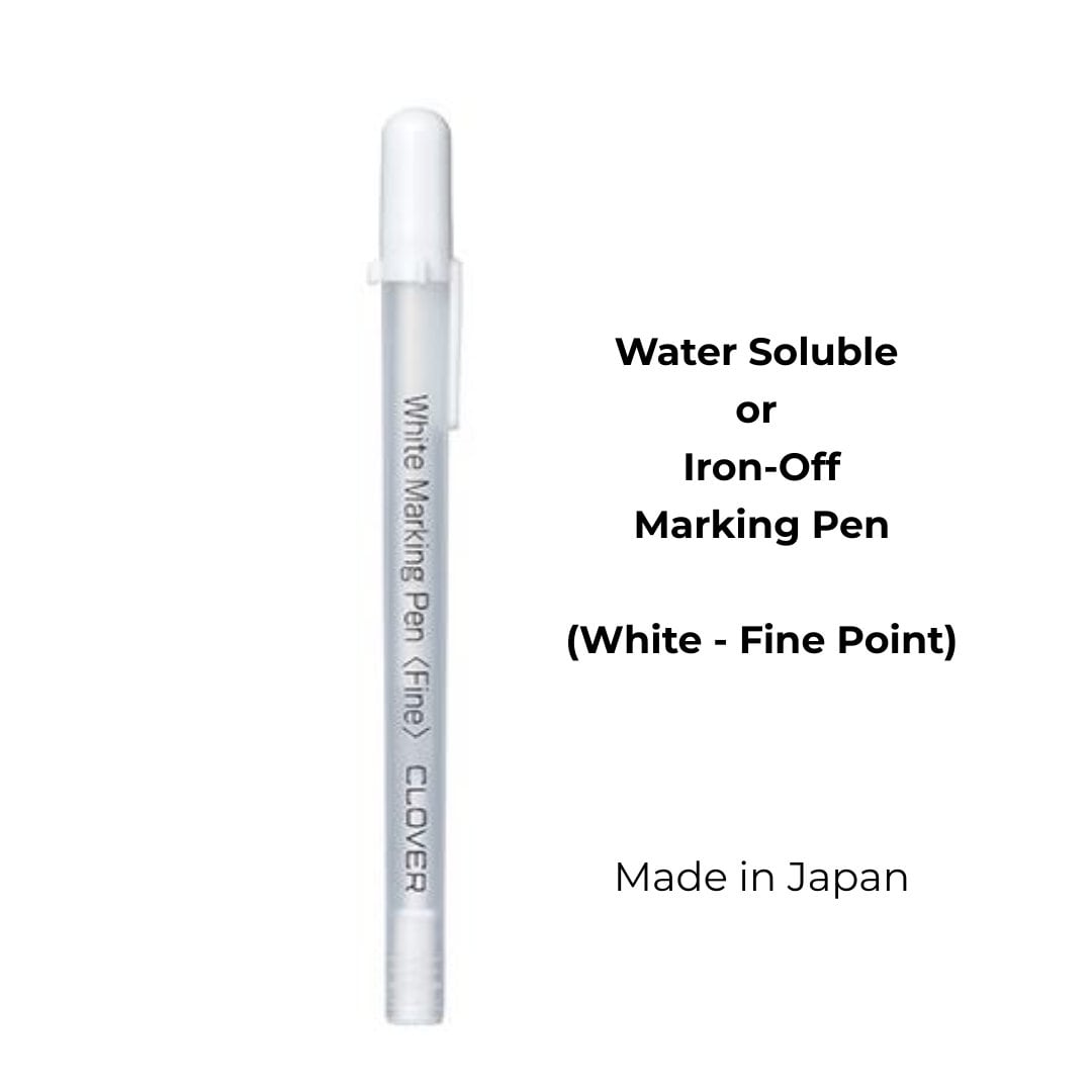 Iron-away Marker for Fabric - Color White by Clover (#517) - Fine Point ...