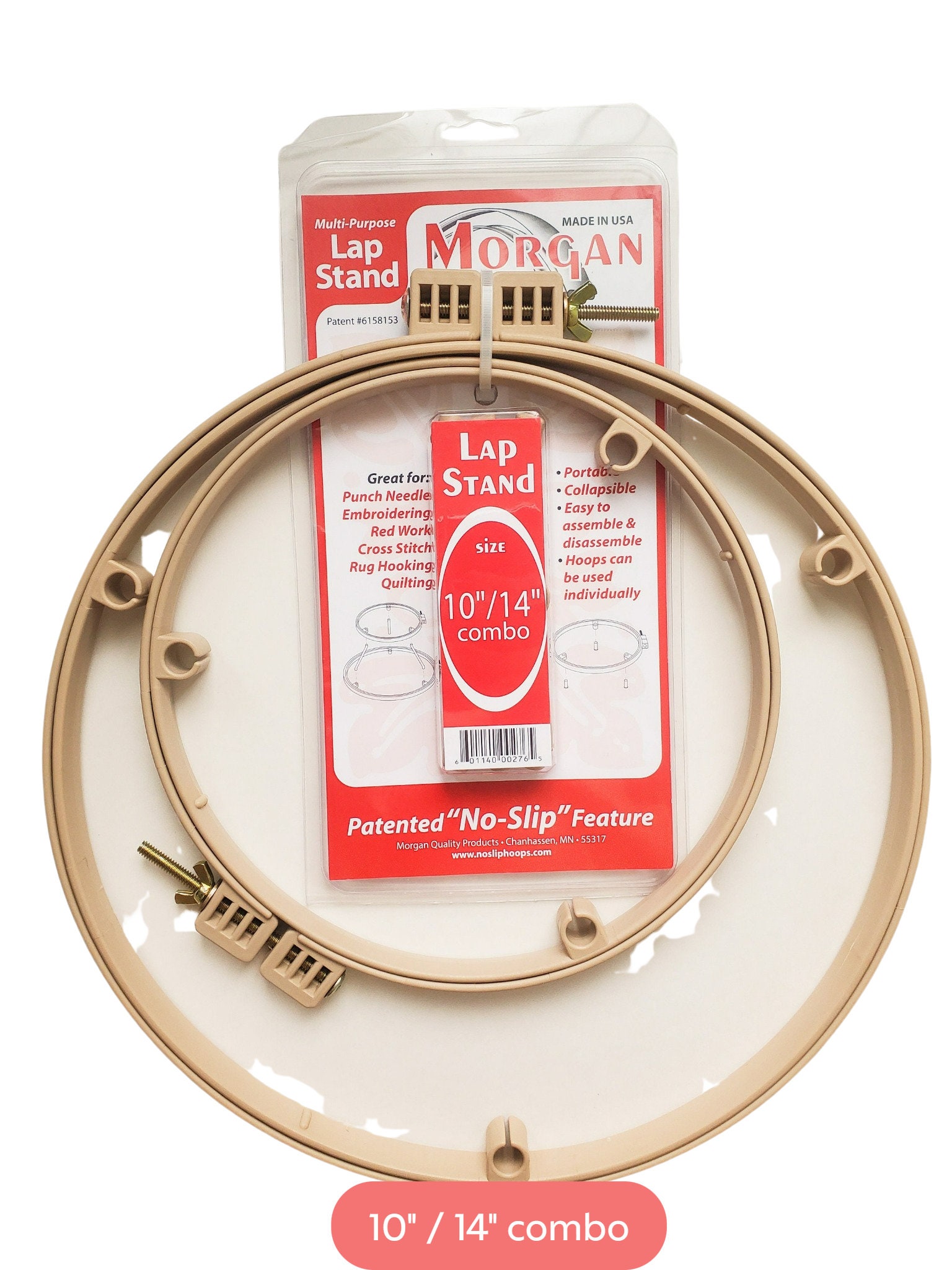 Morgan Lap Stand Combo Hoops, No Slip Embroidery Hoop, Morgan Hoop ...