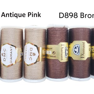 DMC Diamant Metallic Thread (art. 380), Hand Embroidery Thread ...
