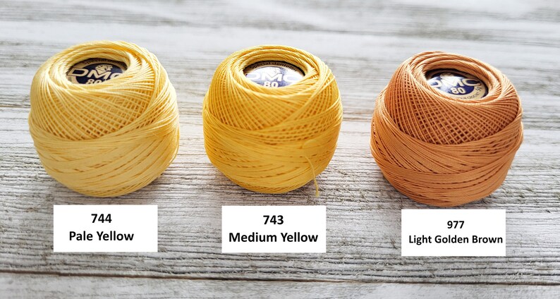 Size 80 DMC Brilliant Tatting Thread 100yds art. 19 DMC - Etsy