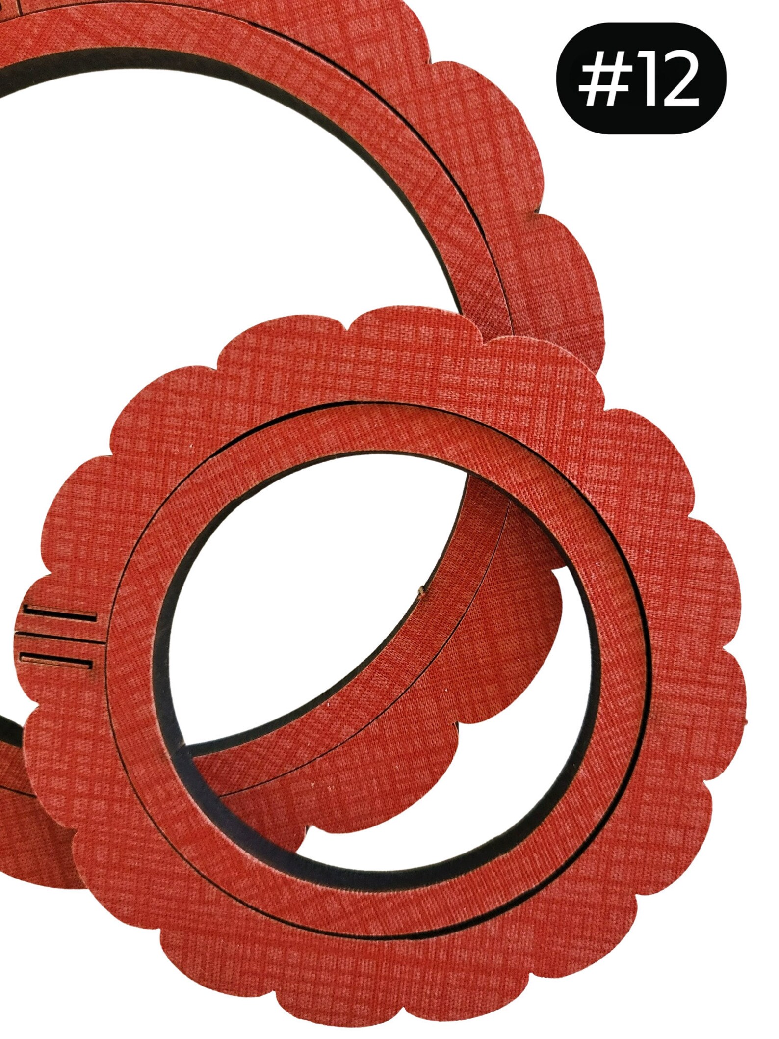 Decorative Hoops Covered With Fabric, Embroidery Hoops, Cross Stitch ...