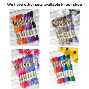 8x Purple DMC Flosses, Dmc Threads, DMC Kit, Dmc Set of Colors, Dmc ...