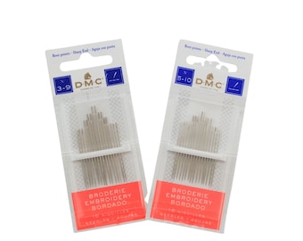 DMC Collectors Needle Tin 38 DMC Needles in Packs, Embroidery Needles ...