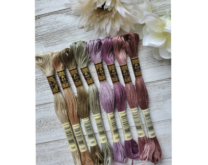 8x Pink DMC Flosses Dmc Threads DMC Kit Dmc Set of Colors - Etsy