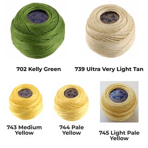 Size 80 DMC Brilliant Tatting Thread 100yds (art. 19), DMC Special ...