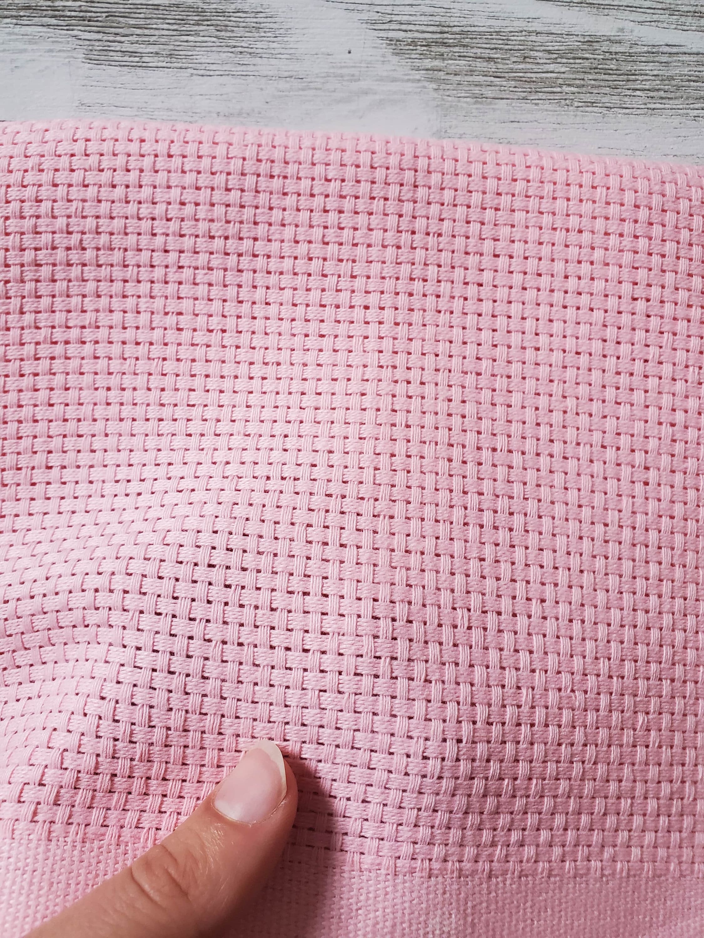 7 Count Monks Cloth Pink Huck Weaving Swedish Weaving | Etsy