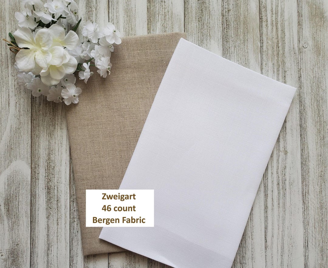 46ct ZWEIGART Bergen Linen 18 X 13 or 18 X 30 Embroidery Cloth, Linen ...