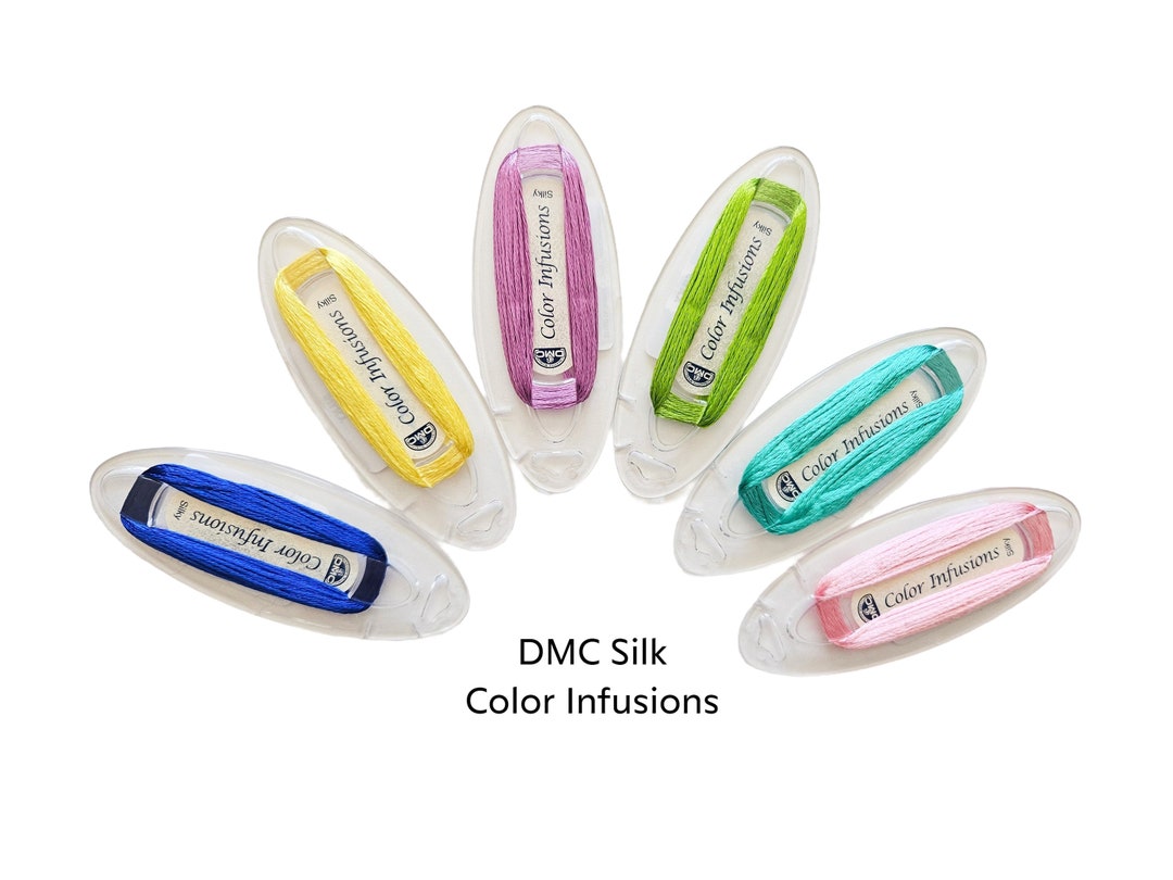 DMC Silk Colour Infusions - 4.6m (5yd)/ Silk Embroidery Floss / Fujix ...