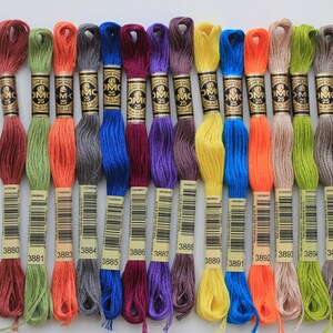 DMC NEW COLORS Embroidery Floss 3880 to 3895 Embroidery - Etsy