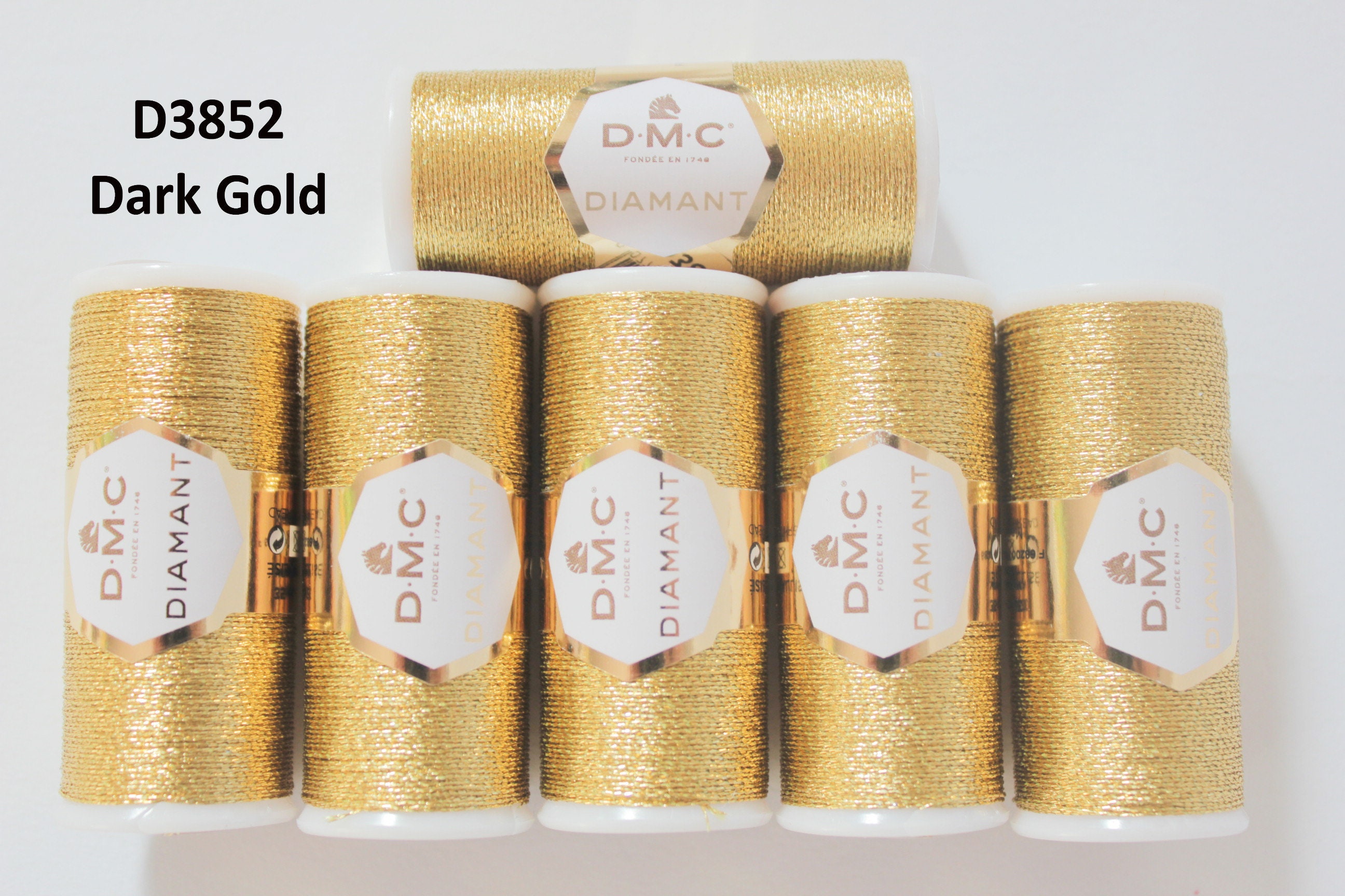 DMC Diamant Metallic Thread art. 380 Hand Embroidery - Etsy Canada