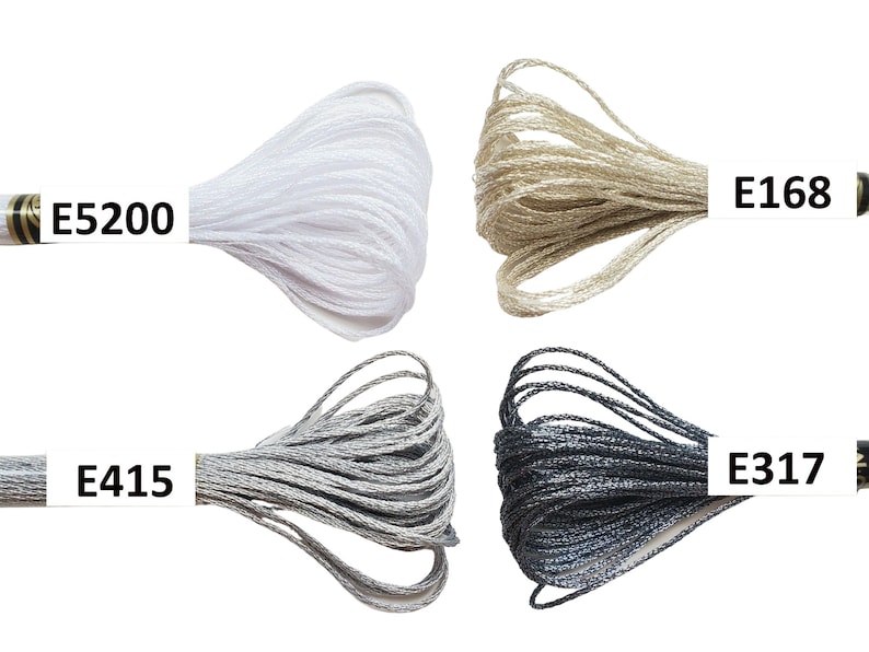 DMC Metallic Embroidery Floss Light Effects - 8.7 Yard Skein - Etsy
