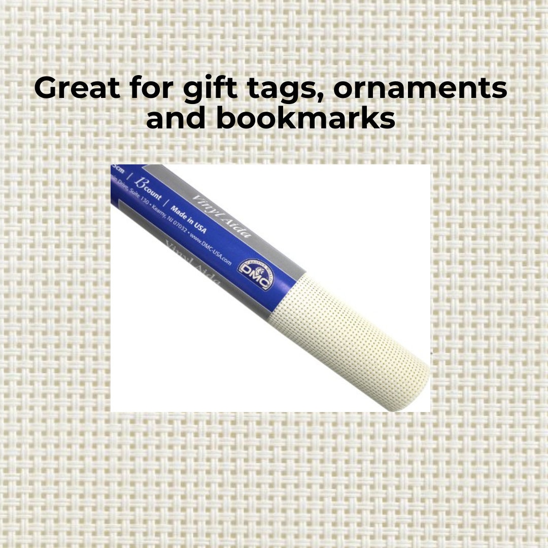 DMC Vinyl Aida 13 Count 12x18 30cm X 45cm Antique White/ Canvas to Make ...