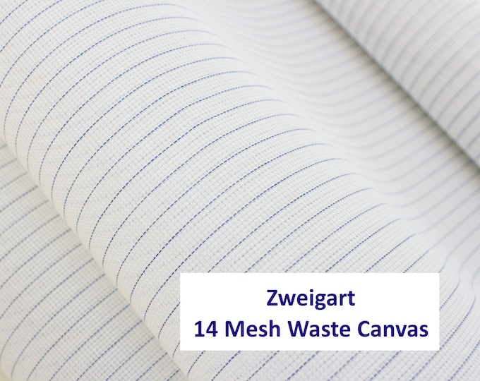 14ct ZWEIGART Waste Canvas, Cross Stitch Fabric, 14 Count AIDA, Cross ...